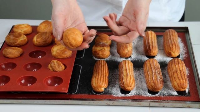 Эклеры/профитроли с кремом чиз