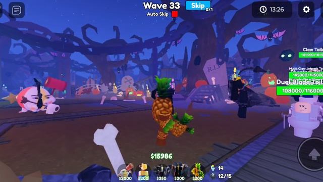 туалет товер дефендс хелуин 🎃Обнова прошёл новый мод