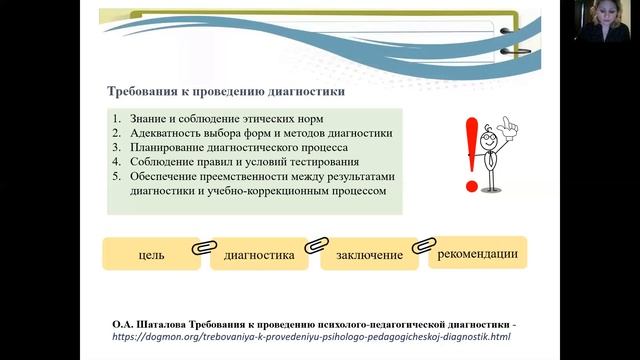 Видеолекция № 1 "Организация психолого-педагогической диагностики обучающихся с ОВЗ"