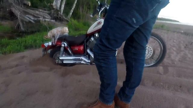 Scrambler вечерок на заливе.
