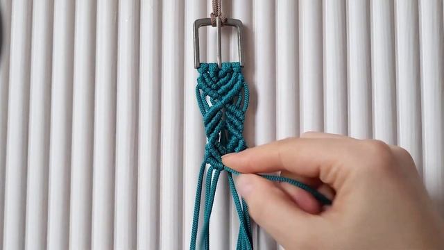 Макраме. Тема 3. Плетение мини изделий в технике макраме "Пояс"