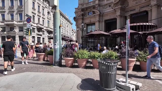 МИЛАН, Италия Пешая экскурсия в формате 4K часть-2