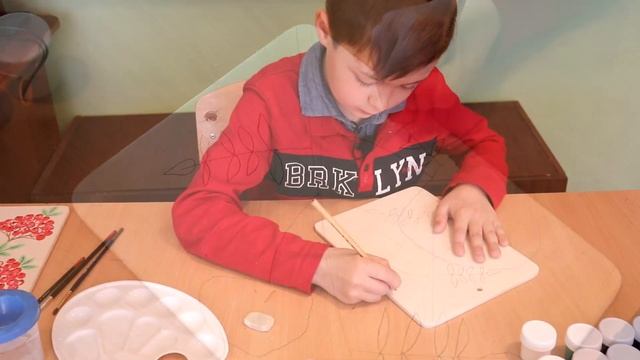 Детский мастер-класс. Роспись по дереву