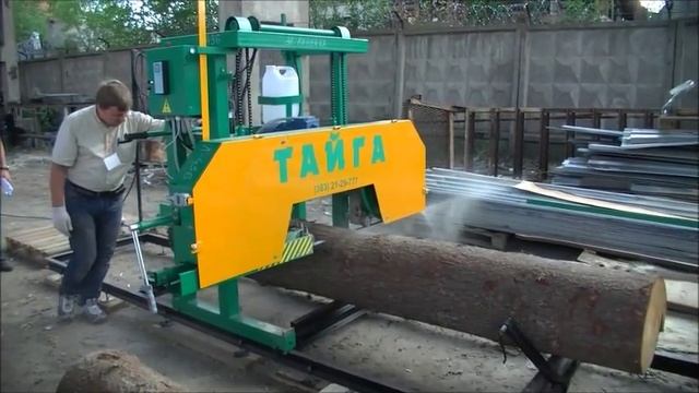 Пилорама ленточная  "Тайга - Т3" с линейкой Микрон