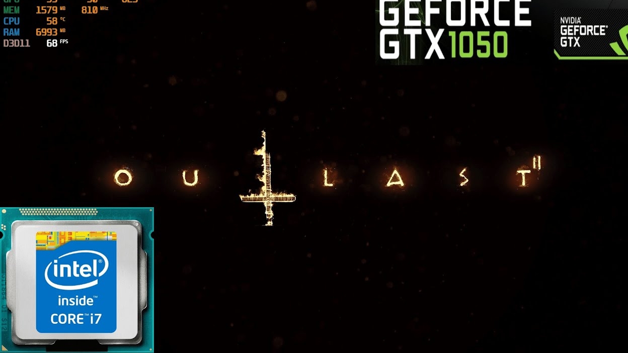 Outlast 2 | GTX 1050 2Gb | i7 2600k 4.3GHz | ОЗУ  KINGSTON DDR3 1600MHz | Gameplay Test