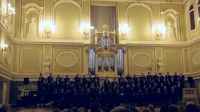 "Поэма памяти С.Есенина" (отрывок), Г.Свиридов, сводный хор Санкт-Петербургской консерватории