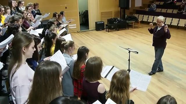 "Гроза", В.Тормис (репетиция сводного женского хора)