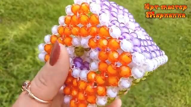 24. Объемный кубик из бусин - развивашка и антистресс