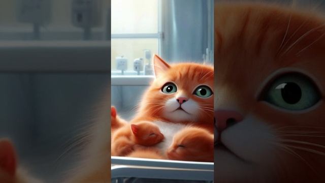 Кошка и котёнки Мяу мяу мяу. Cat and kittens Meow Meow Meow. #cat #cats #catsound #cute #meowsound