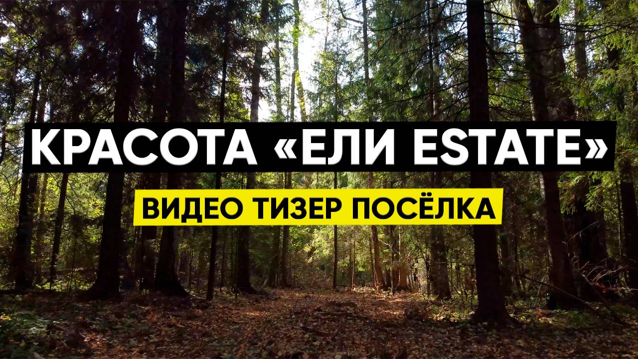 Смотрите видео тизер — Красота коттеджного поселка  «Ели Estate».