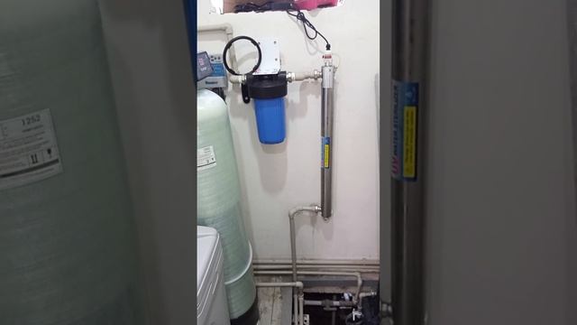 Система очистки воды с умягчением и обееззараживанием воды в котельной