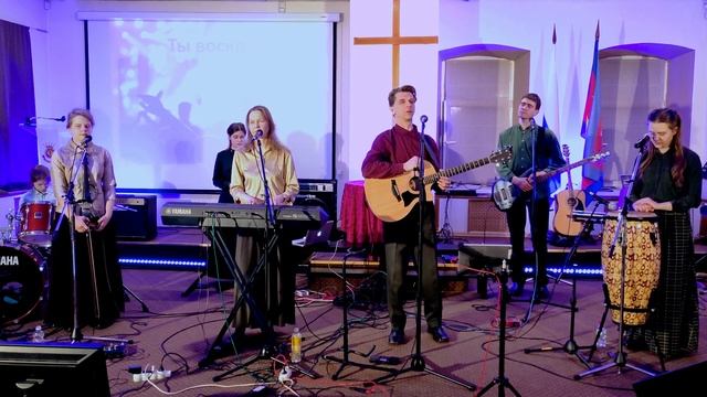 Вечер авторских христианских песен "Пасха" - команда Лансере - live