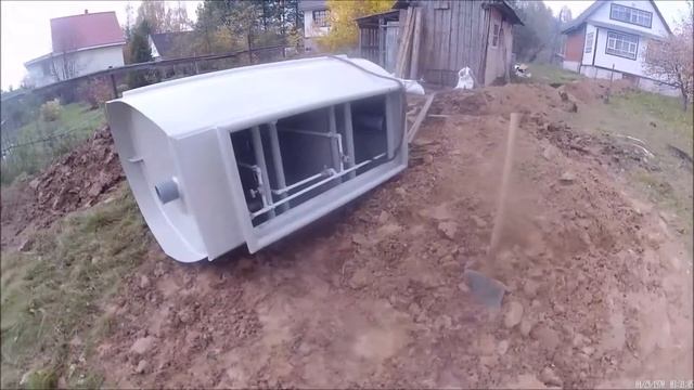 Установка септика Тверь 0 75 П и дренажного колодца в Тверской области
