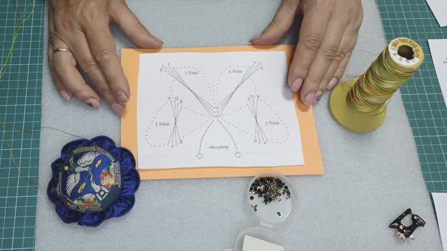 Изонить - Бабочка. Мастер класс. 3-4 класс