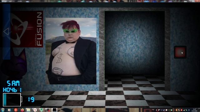 Пять Ночей с Одноклассниками прохождение фнаф пародия Ночь 1-2 Lebedy8