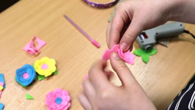 Детский мастер-класс.  Украшение ободка