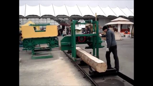 Пилорама ленточная  Автономная Тайга Т-3Б  с бензоприводом