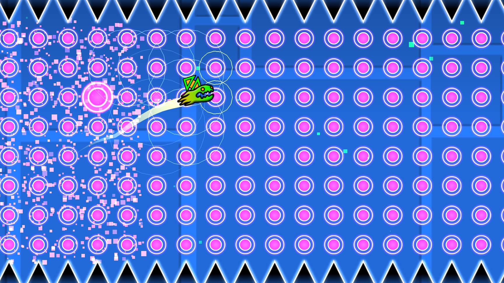 мой 2 уровень в geometry dash