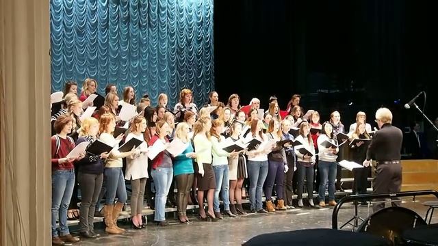 "Ave Maria", Laszlo Halmos, репетиция сводного женского хора под упр. Е.В.Гурьева