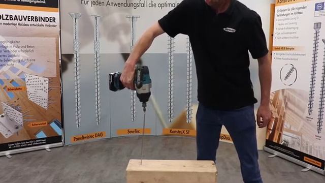 Демонстрация работы конструкционных шурупов Eurotec