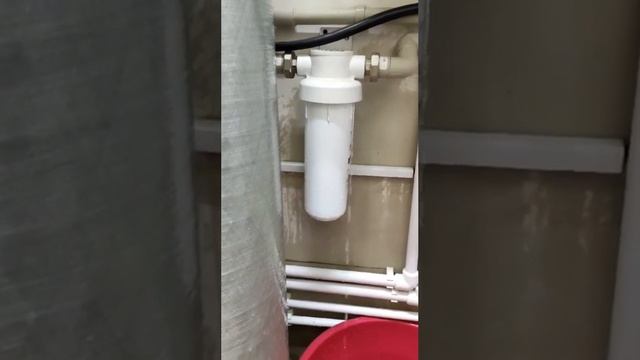 Работы по устранению протекания фильтра