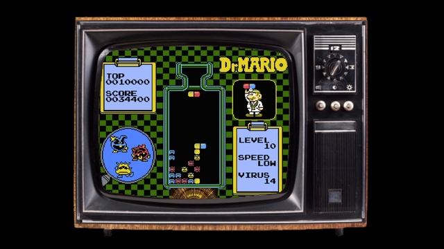 Денди - Dr. Mario 10 LEVEL
