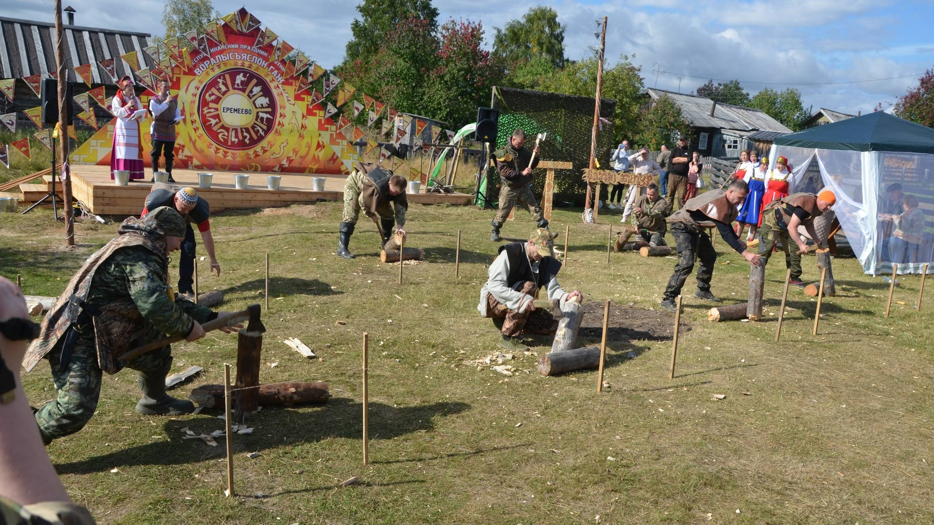 Большое путешествие на Праздник охотника \ Вöралысьяслöн гаж 2024 \ Часть 4 \ Состязания охотников