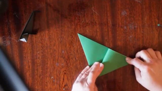 Делаем кошечку из бумаги (оригами)