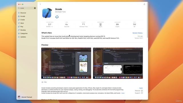 4 -Installing Xcode ( Mac + iOS Users Only)