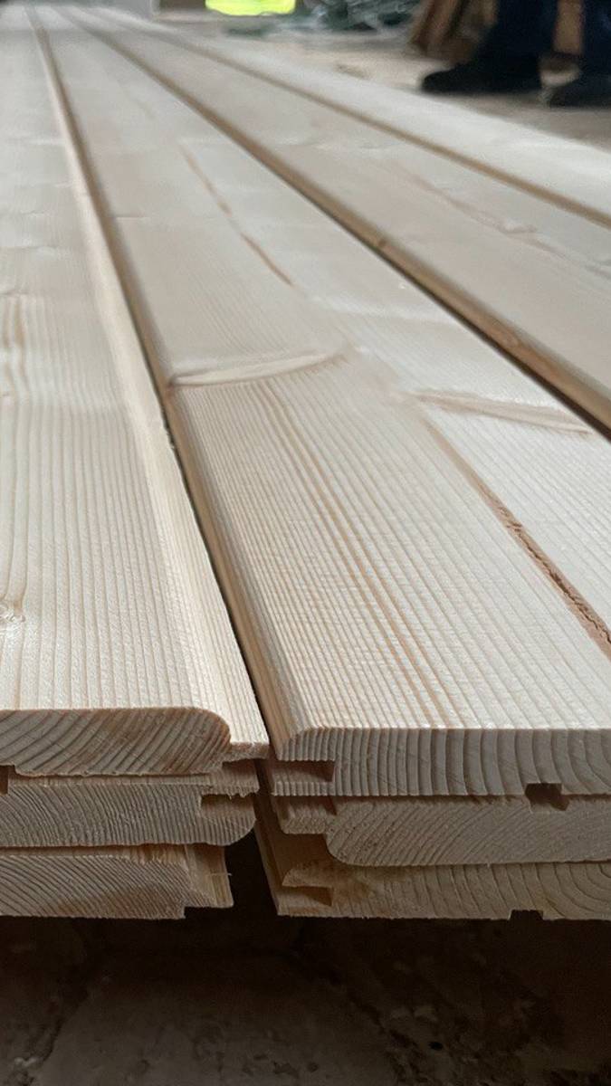 Вагонка штиль - строжка и заводская покраска