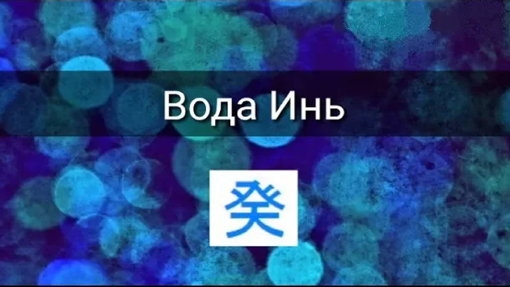 СТИХИЯ ЛИЧНОСТИ: ВОДА ИНЬ