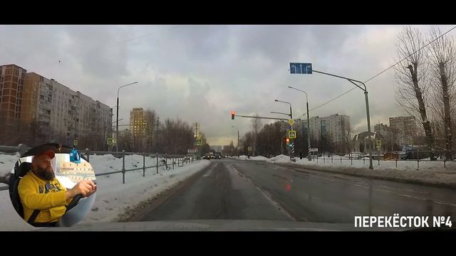 Экзаменационный маршрут Марьино 2025 года | Самые популярные развороты на перекрестке