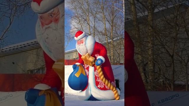 Фигура Деда Мороза и Снегурочки для улицы 🎅🏼❄ Оформление городской площади к Новому году