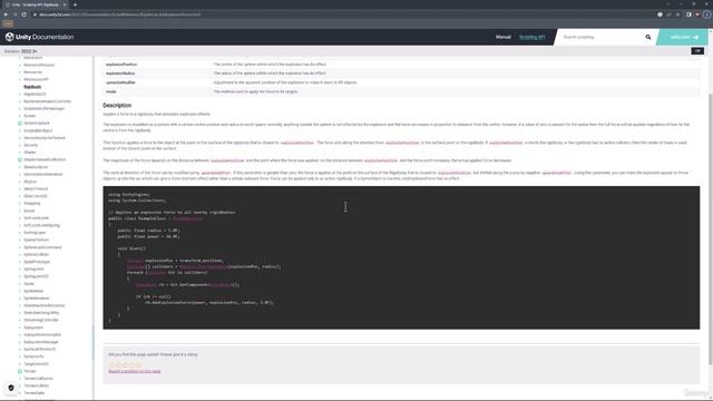 29 -Using AddExplosionForce