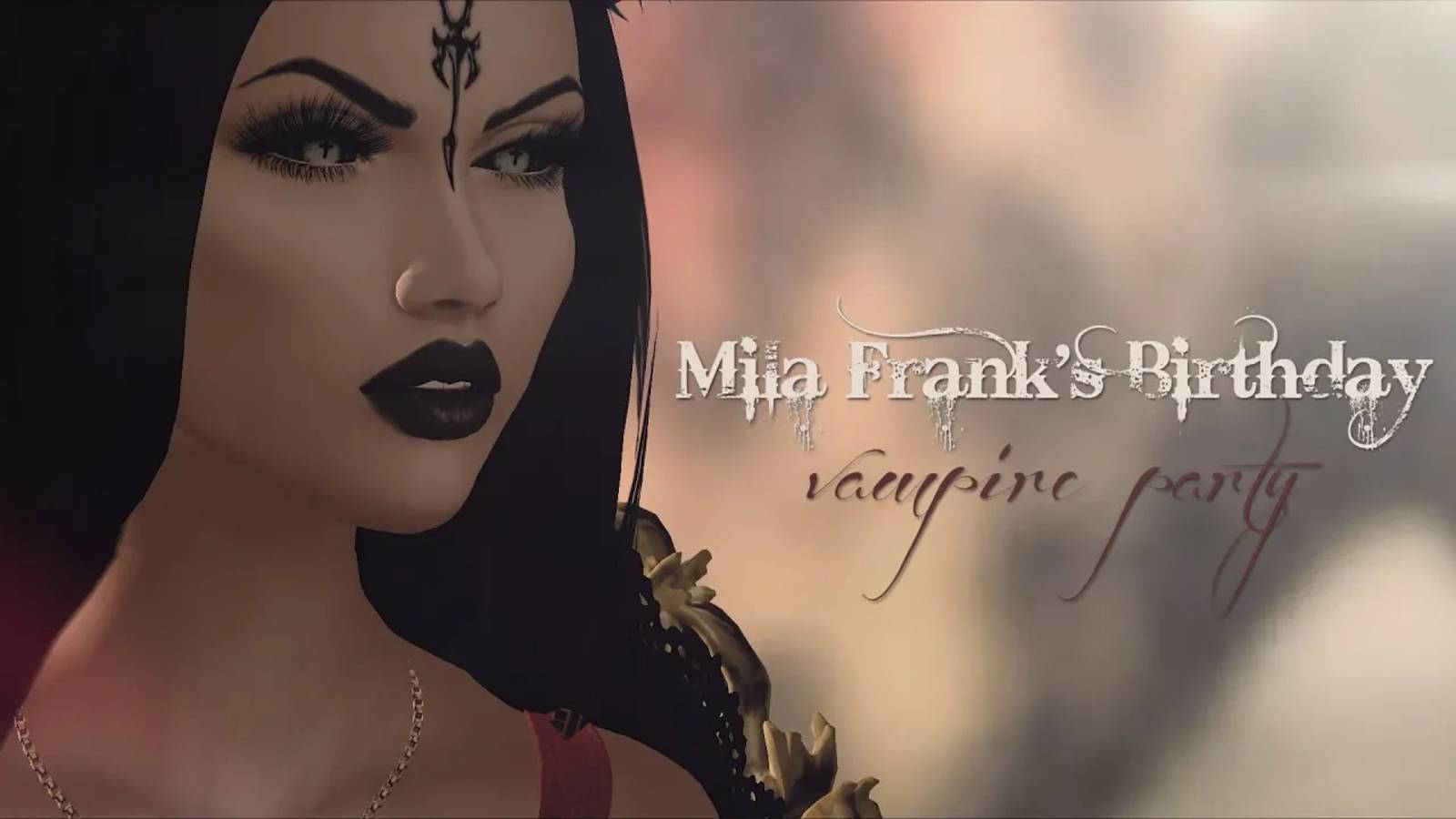 Mila Frank's Birthday | vampire party. Second Life September 2, 2018