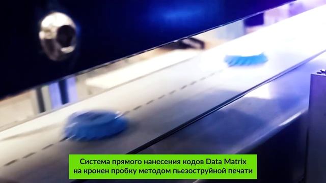 Система прямого нанесения кодов Data Matrix на кронен пробку методом пьезоструйной печати