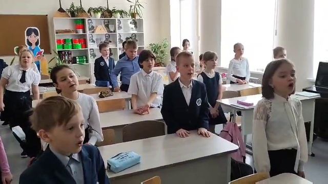 14.03.2024 Дружный 3"К" класс дружно поет песню!