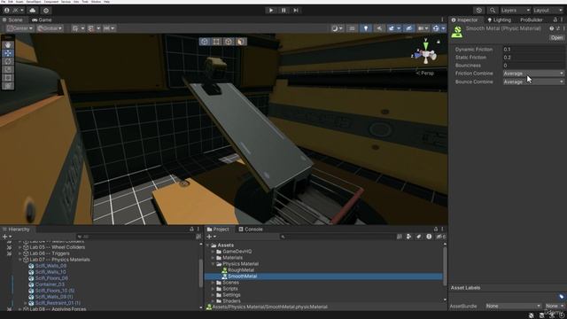 22 -Creating Physic Materials - Solution