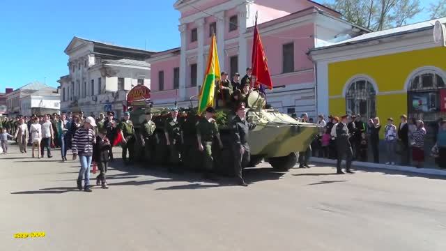 Парад 9 мая 2013 город Арзамас