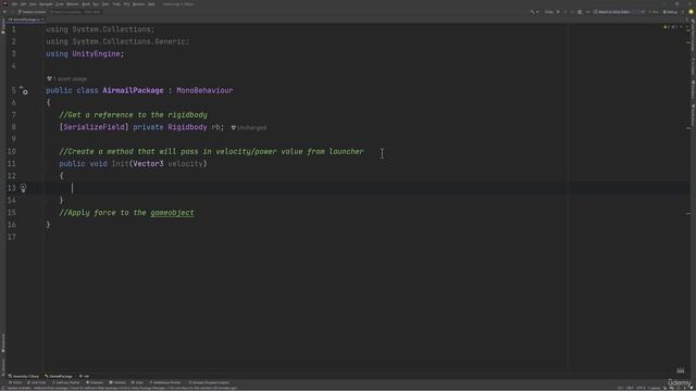 33 -Scripting the Projectile Physics - Solution