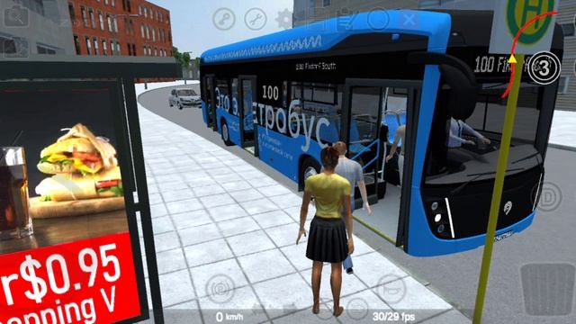 Поездка на электробусе КамАЗ 6282 с информатором. Proton bus simulator