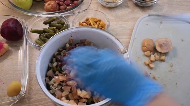 Постная окрошка старых времён