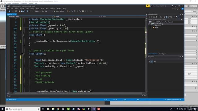 9 -Challenge Adding Gravity