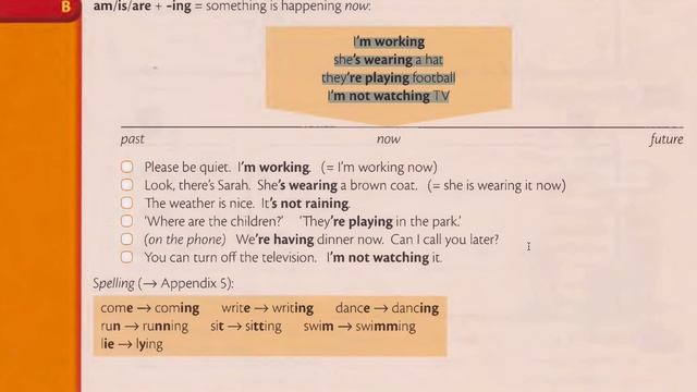 3. Present Continuous