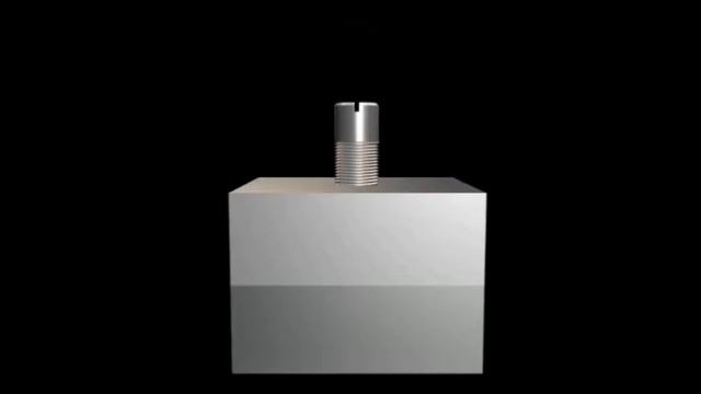 Винт без головки с цилиндрической торцовой частью