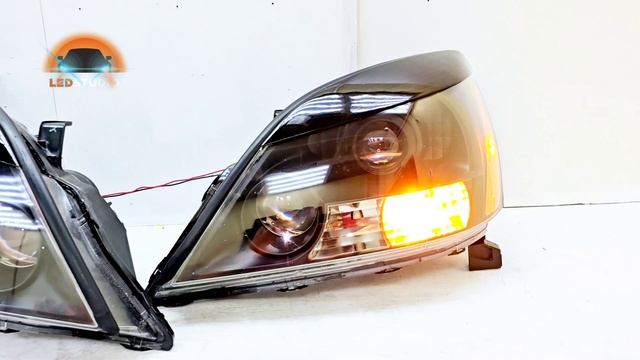 Lexus GX470 модернизация света фар