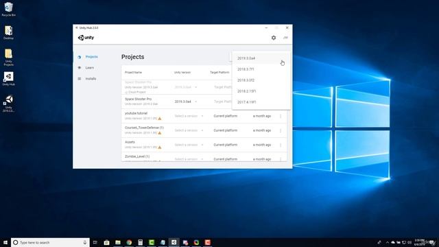 1 -Create New Unity Project