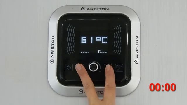 Поворот дисплея водонагревателя серии VELIS