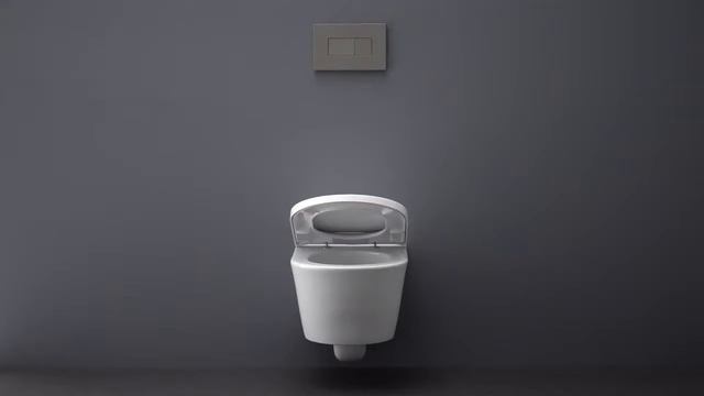 Установка крышки сиденья для унитаза Sanindusa с системой быстрого монтажа ClipOff®