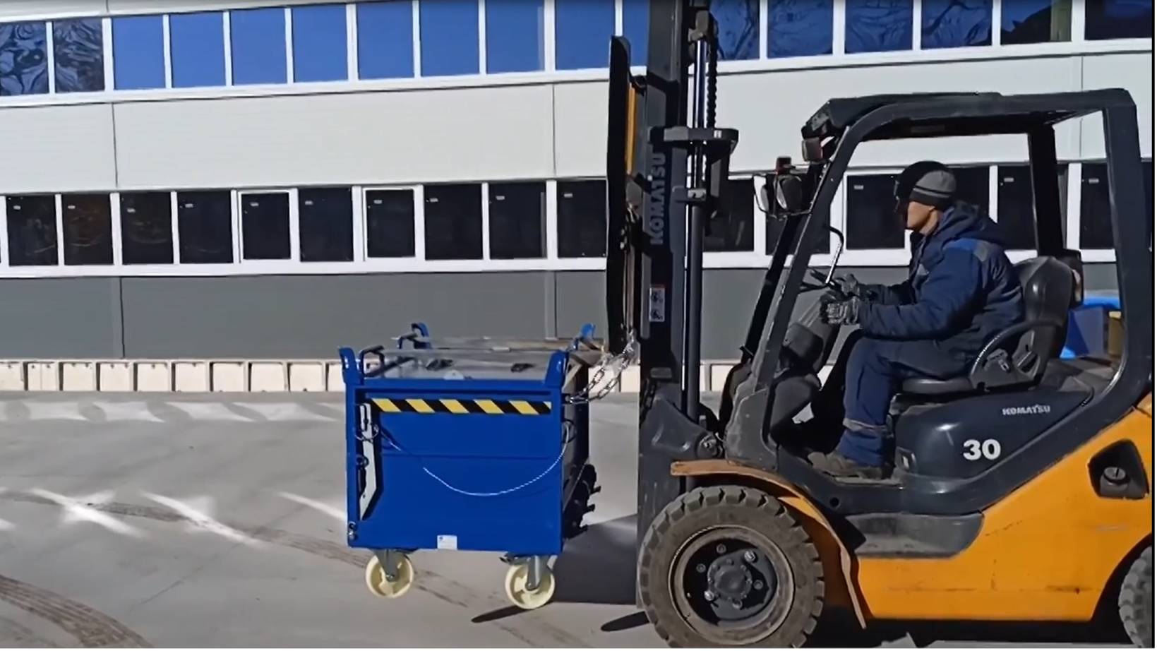 Контейнер металлический с откидным дном серии 1728 от  Чайковского завода "Механика"